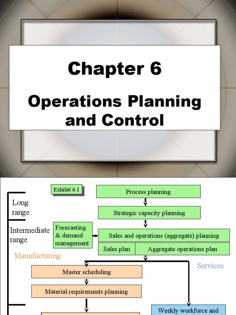 Operations Planning and Scheduling Overview | PDF | Inventory | Labour ...