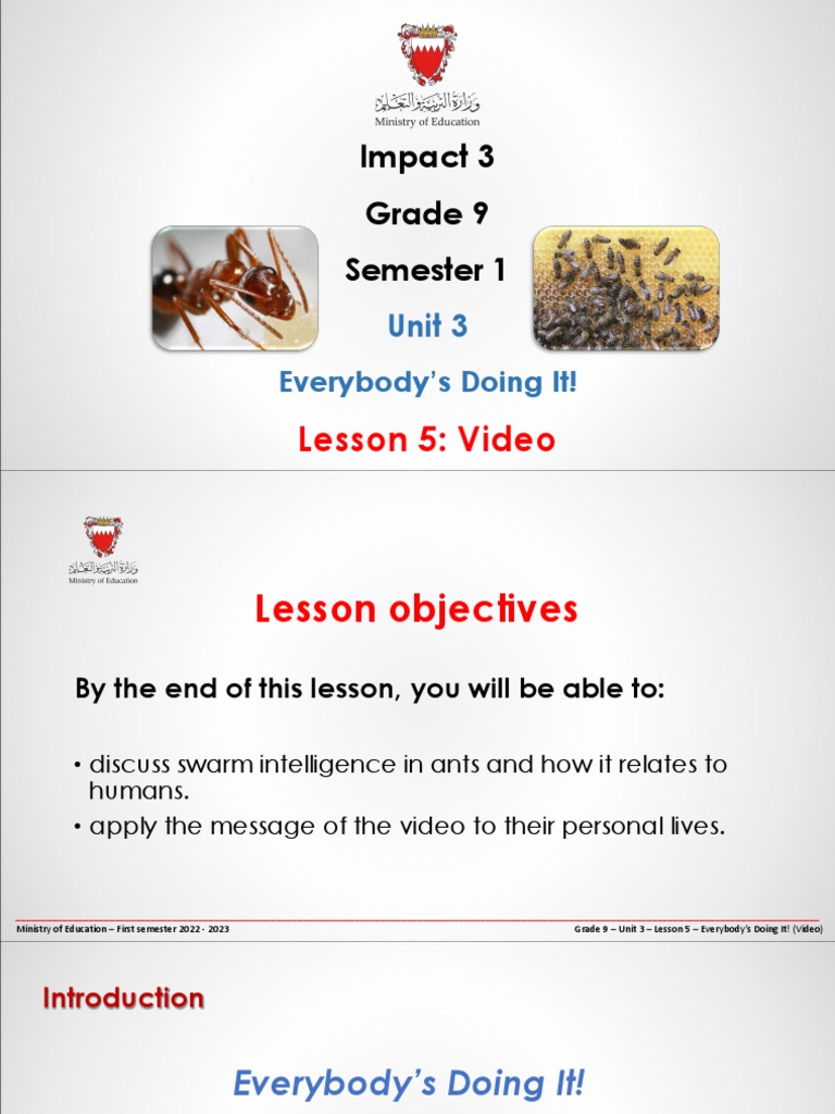 Grade 9 Lesson Explains Swarm Intelligence in Ants and Humans | PDF | Ant | Behavioural Sciences