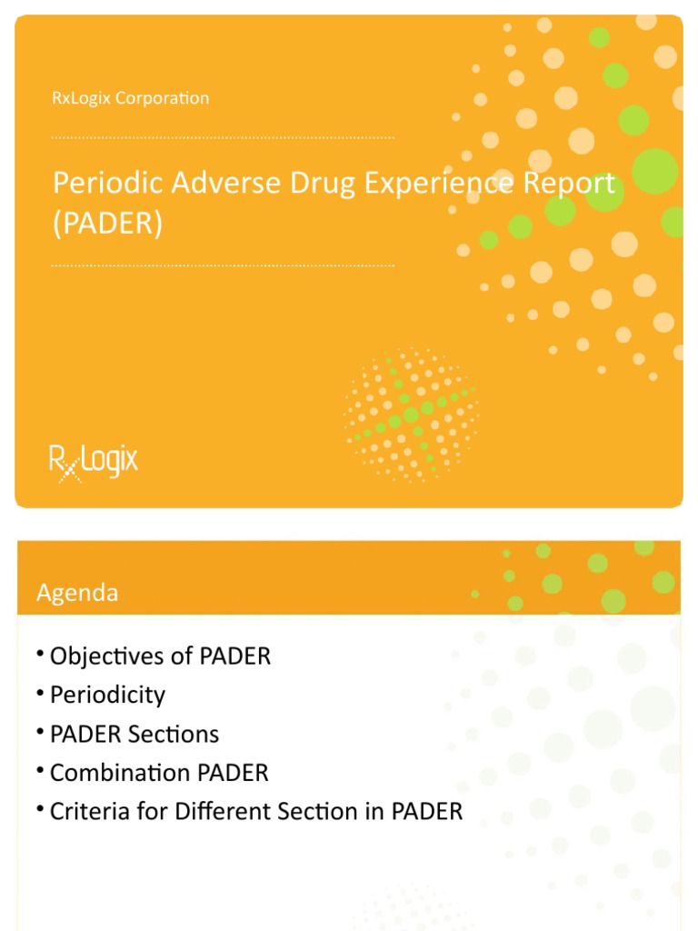 PADER Training | PDF | Food And Drug Administration | Medicine