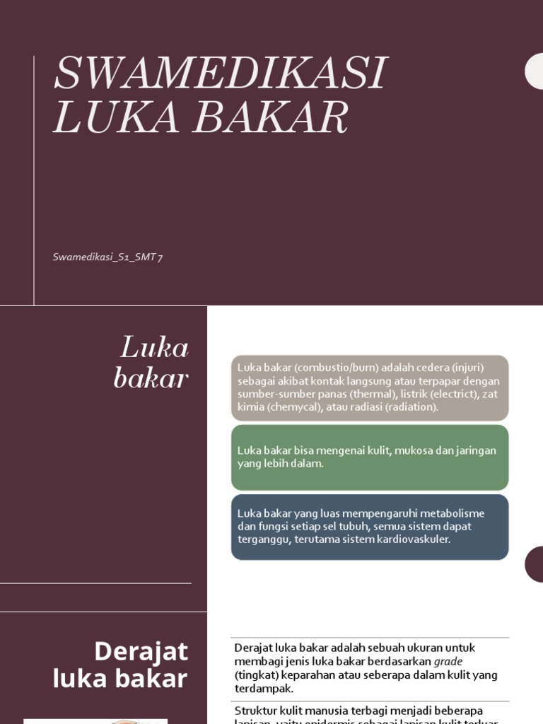 Swamedikasi Luka Bakar | PDF