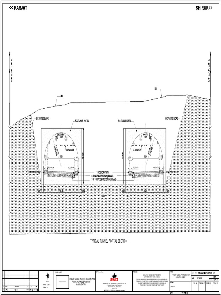 Tunnel Section at Portal | PDF