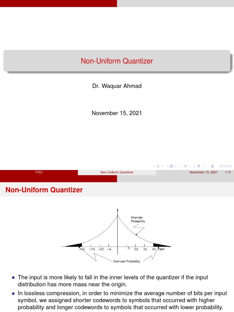 Optimizing Non-Uniform Quantizers | PDF | Computing | Computer Engineering