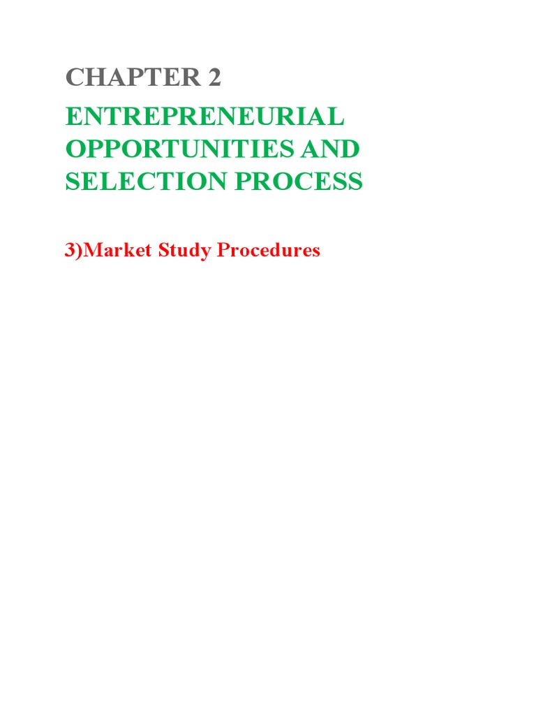 Ch2 3market Study Procedure | PDF | Sampling (Statistics) | Marketing Research