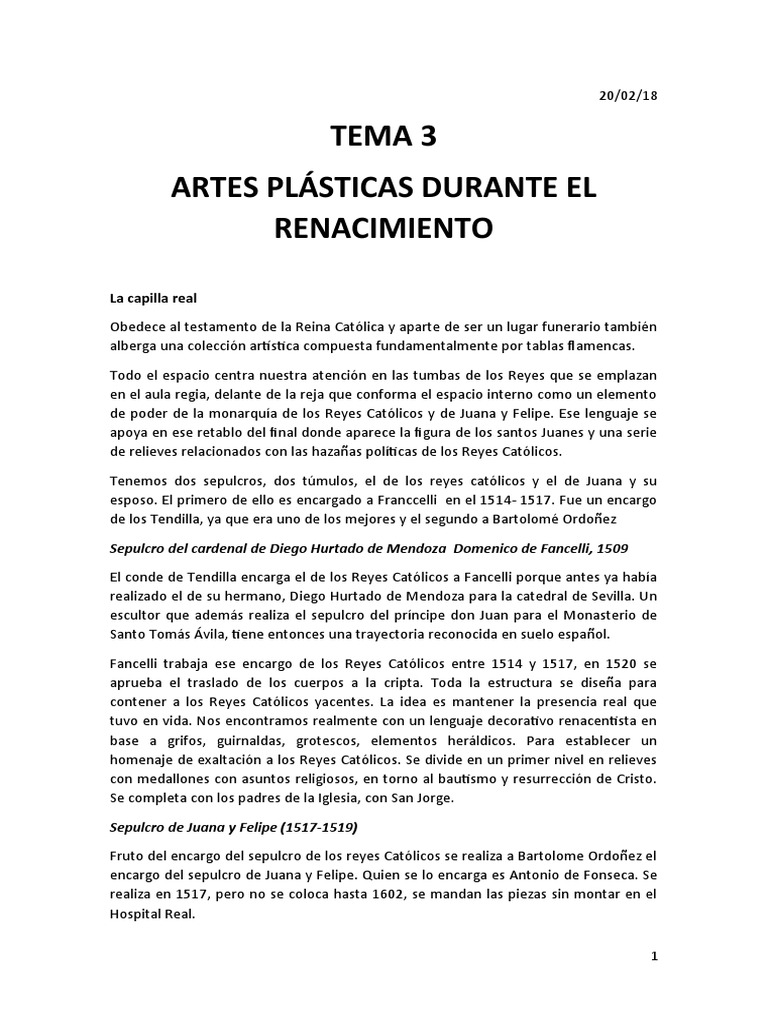 Tema 3 | PDF | Renacimiento