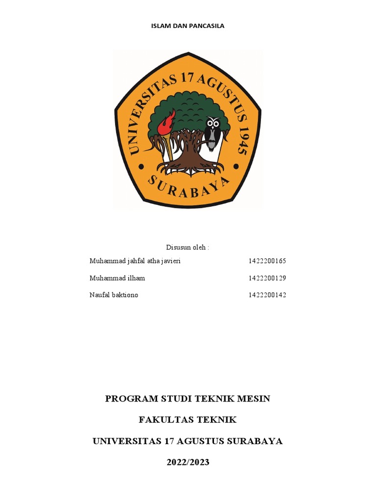 Makalah Islam Dan Pancasila | PDF | Sains & Matematika | Agama & Spiritualitas