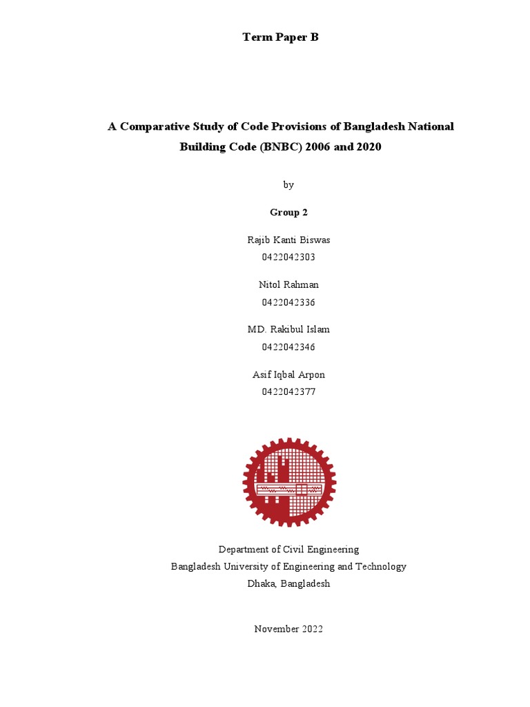 BNBC 2006 vs 2020: A Comparative Study | PDF | Building Code | Economic ...
