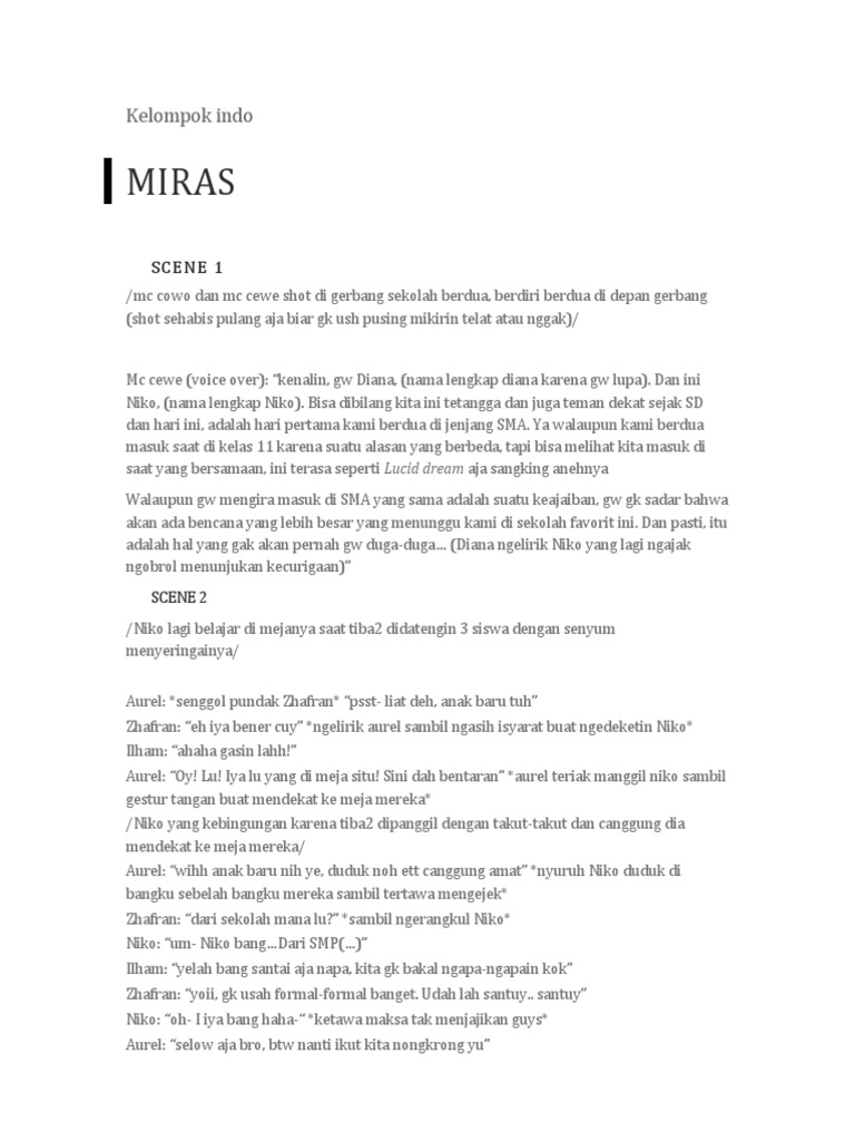 Skrip Drama Indo | PDF