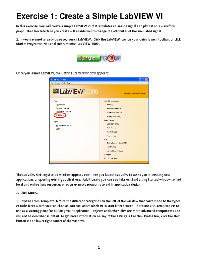 Labview Daq Hands On Exercises | PDF | Button (Computing) | Thermocouple
