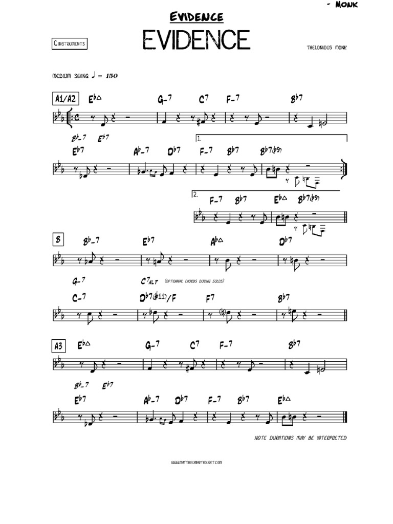 Evidence Alto Sax | PDF