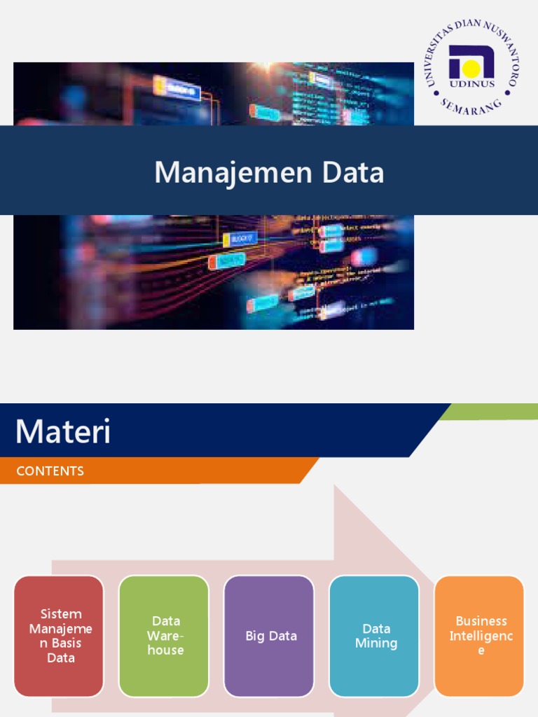 03 - Manajemen Data - MM | Download Free PDF | Databases | Data Warehouse