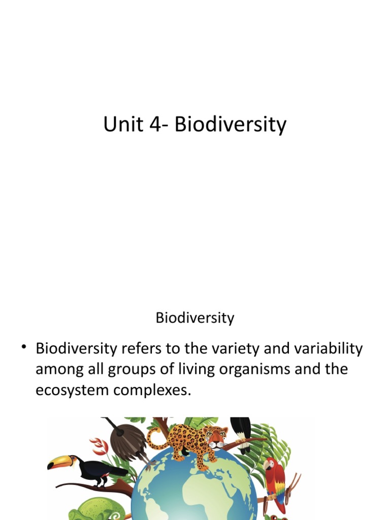 Unit 4 - Biodiversity | PDF | Biodiversity | Conservation Biology