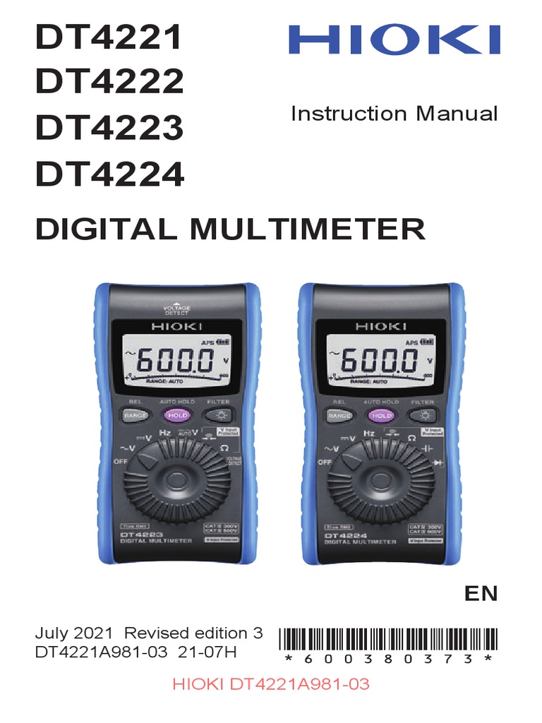 HIOKI DT4222 | PDF