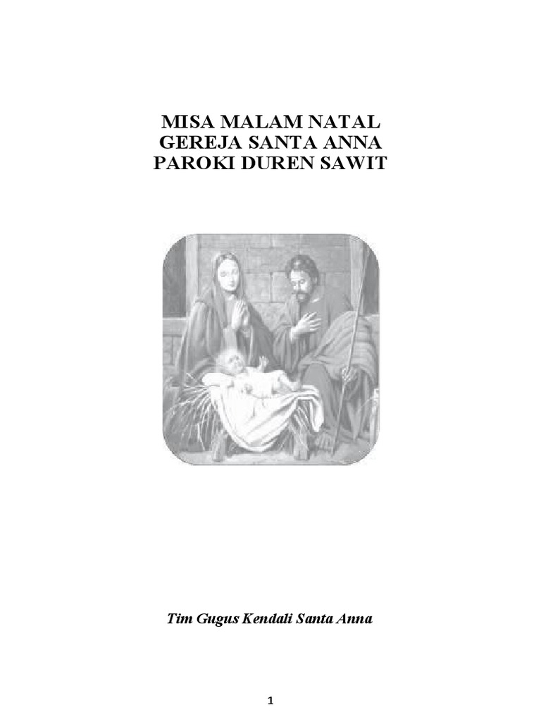 Misa Malam Natal Gereja Santa Anna | PDF