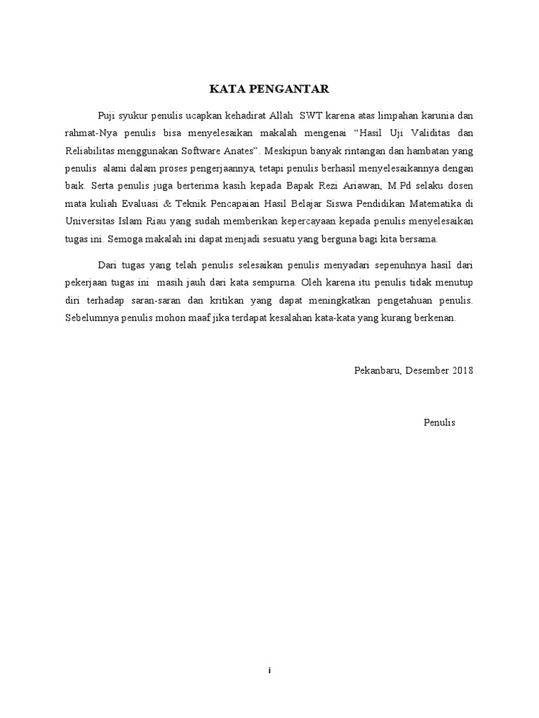 Makalah Anates Tugas Akhir | PDF