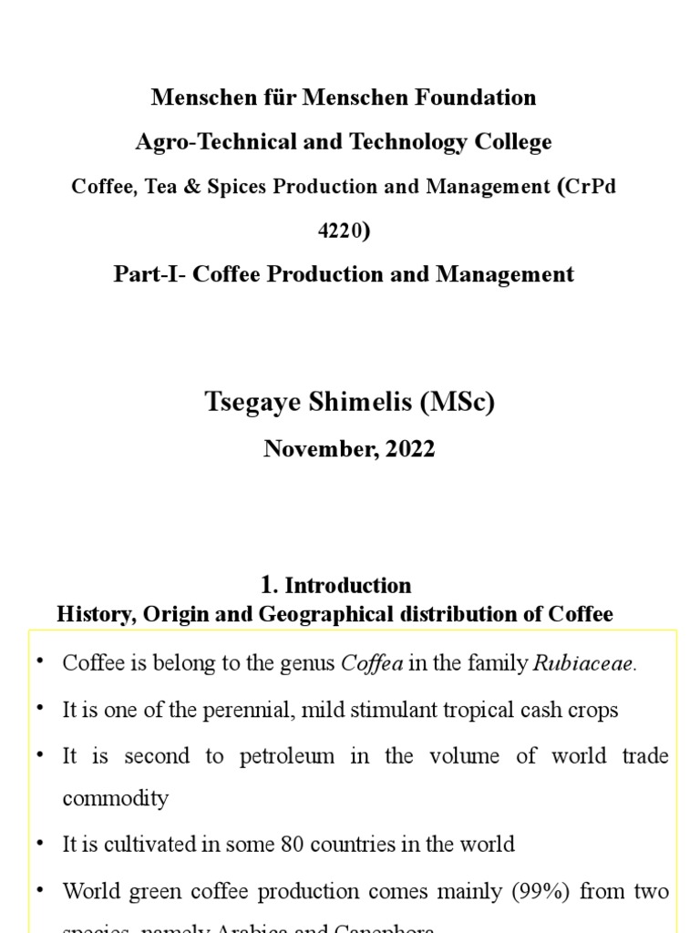 Coffee Production | Download Free PDF | Caffeine | Mulch