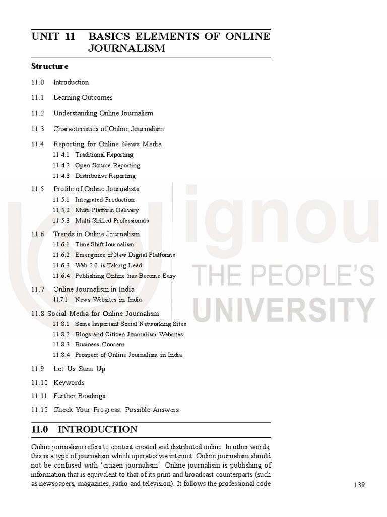 Digital Journalism Notes. 2pdf | PDF | Mass Media | Journalism