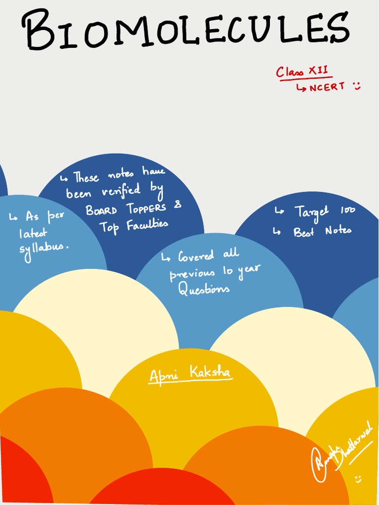 Biomolecules Notes | PDF | Proteins | Carbohydrates