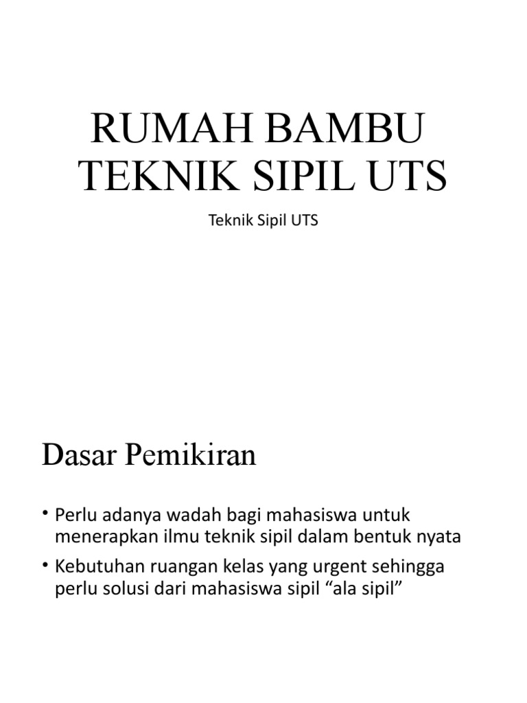 Rumah Bambu | PDF