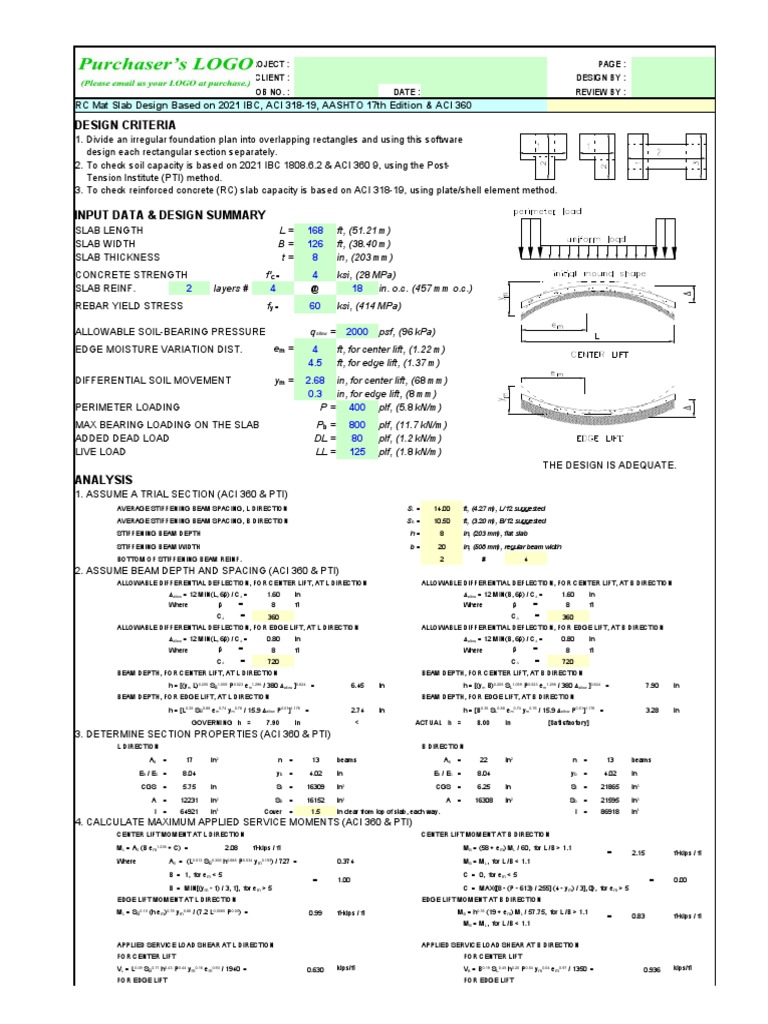 Mat Foundation Pdf Architectural Elements Structural Engineering