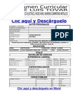 Curriculum - Modelo de Curriculum Venezuela 2014 | PDF | Crecimiento ...