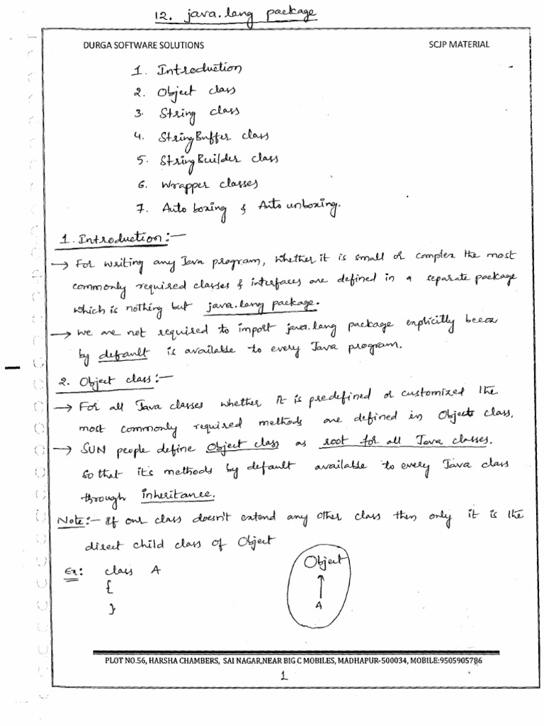 12 Java - Lang Package | PDF