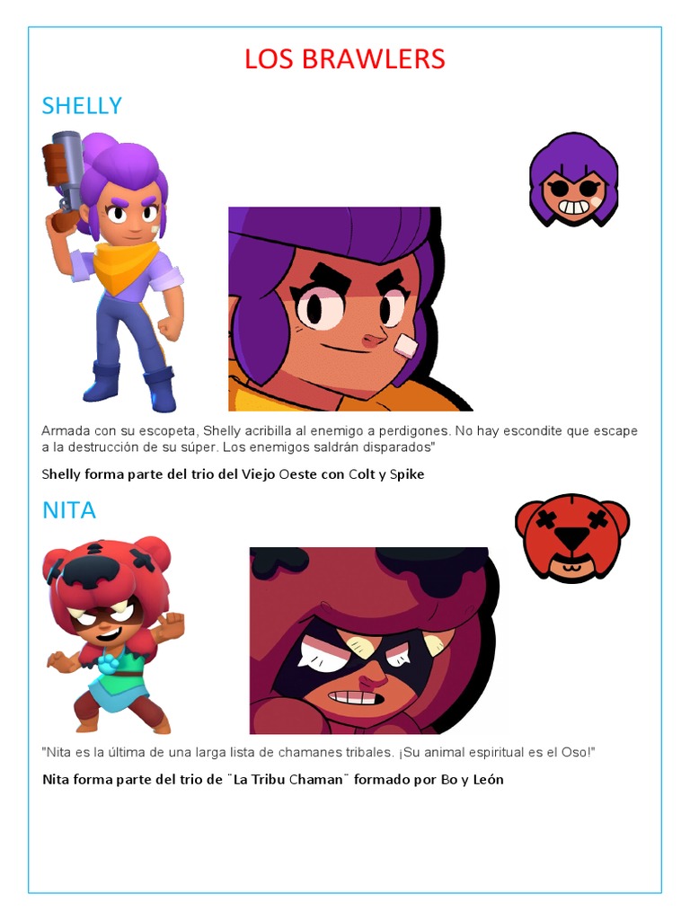 Todos los Brawlers de Brawl Stars 2022 | PDF | Armas de fuego ...