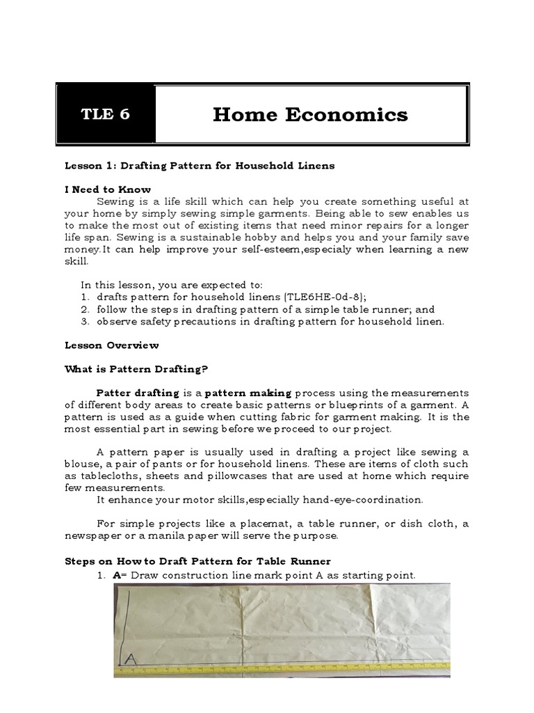 Home Economics - Docx Final | PDF | Sewing | Clothing