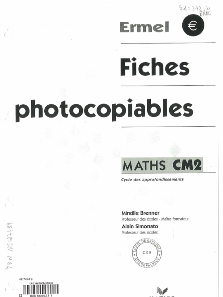 Ermel Maths CM2 | PDF