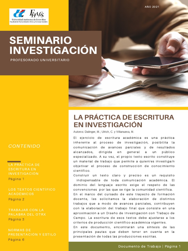 Dalinger, M. Ulrich, C. y Villanueva, M. (2021) La Práctica de ...