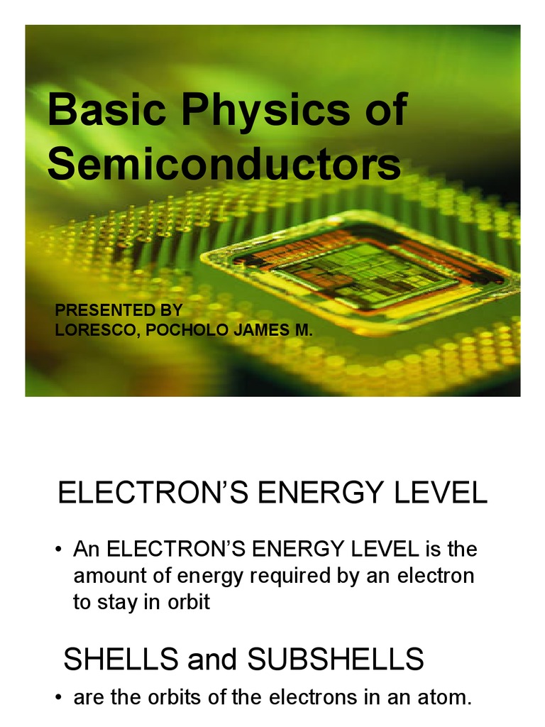 Physics of Semiconductors | PDF | Doping (Semiconductor) | Semiconductors