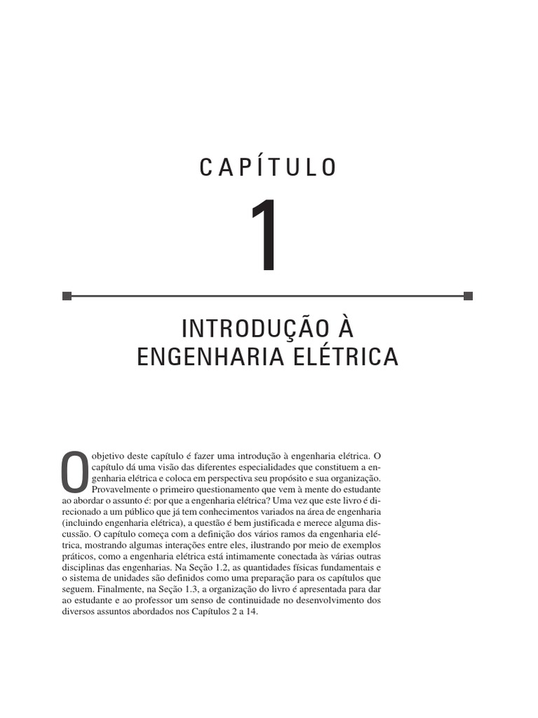 Introdução A Engenharia Eletrica Pdf Engenharia Elétrica Engenharia