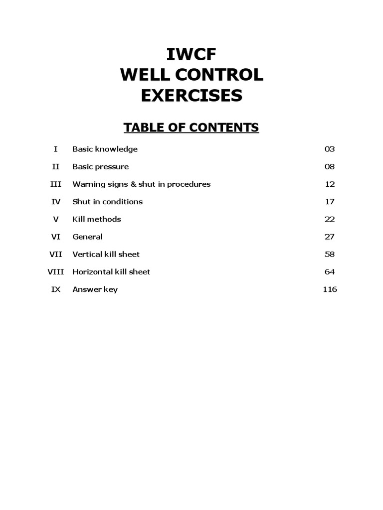 Supervisor Questions & Answer IWCF | PDF | Gases | Chemical Engineering