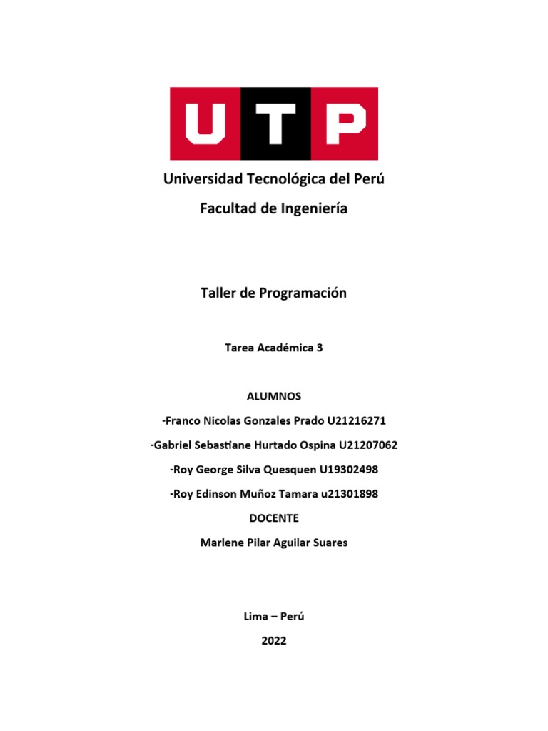 Tarea Académica 3 | PDF | Java (lenguaje de programación) | Interfaz de línea de comando