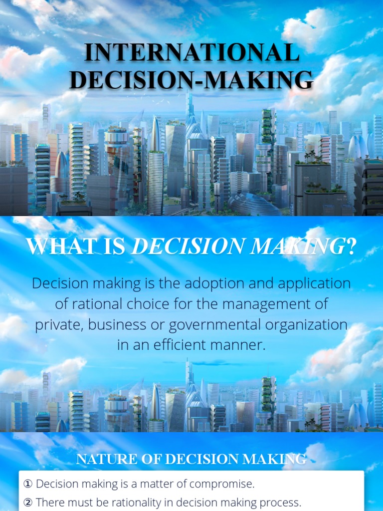 (R4) International Decision-Making | PDF | Decision Making | Rationality