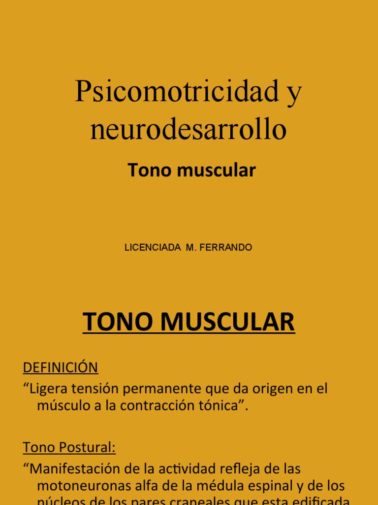 Tono Muscular 1° Parte | PDF | Músculo esquelético | Contracción muscular