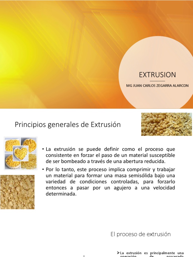 Extrusion | PDF | Extrusión | Cereales