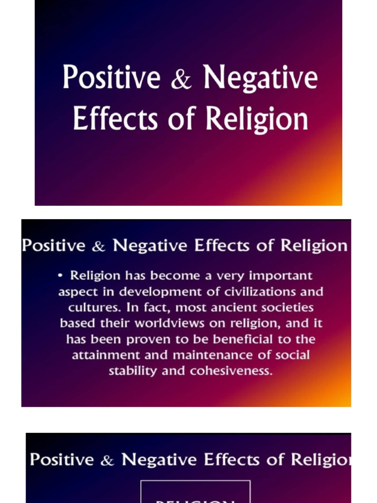 Chapter 3 Positive and Negative Effect of Religion | PDF