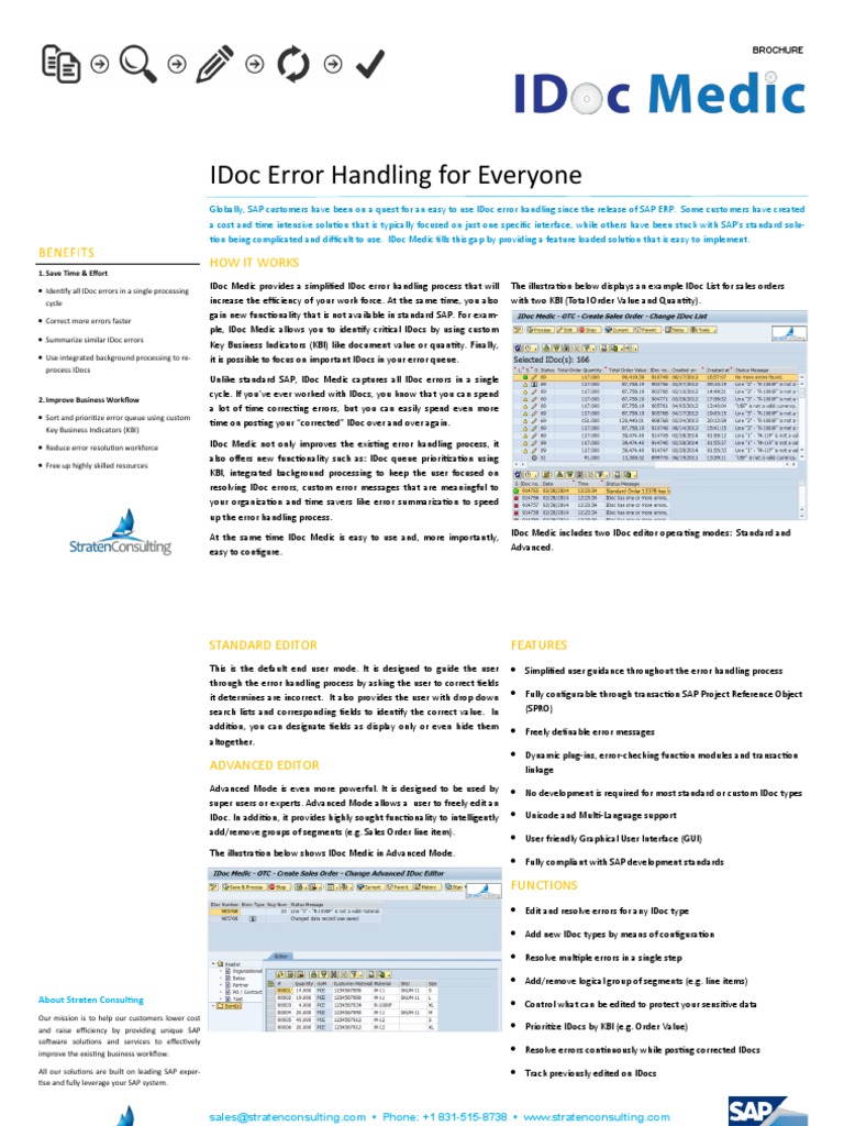 Idoc Error Handling For Everyone: How It Works | Download Free PDF | Software Engineering ...