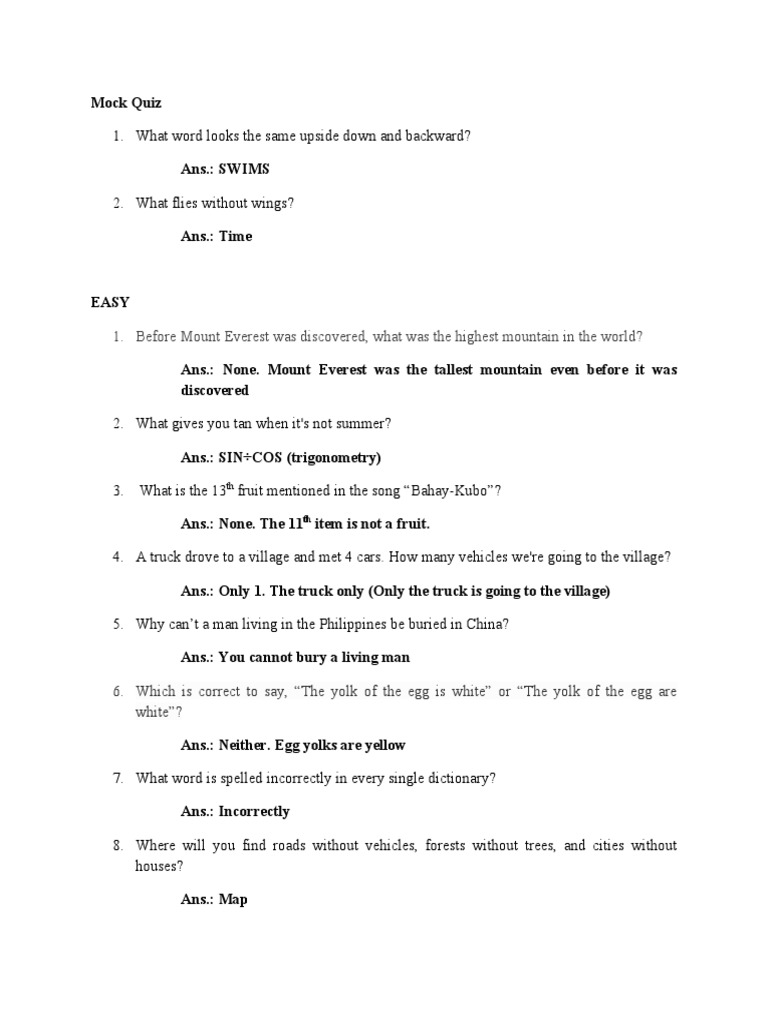 Jologs Questionnaires | PDF