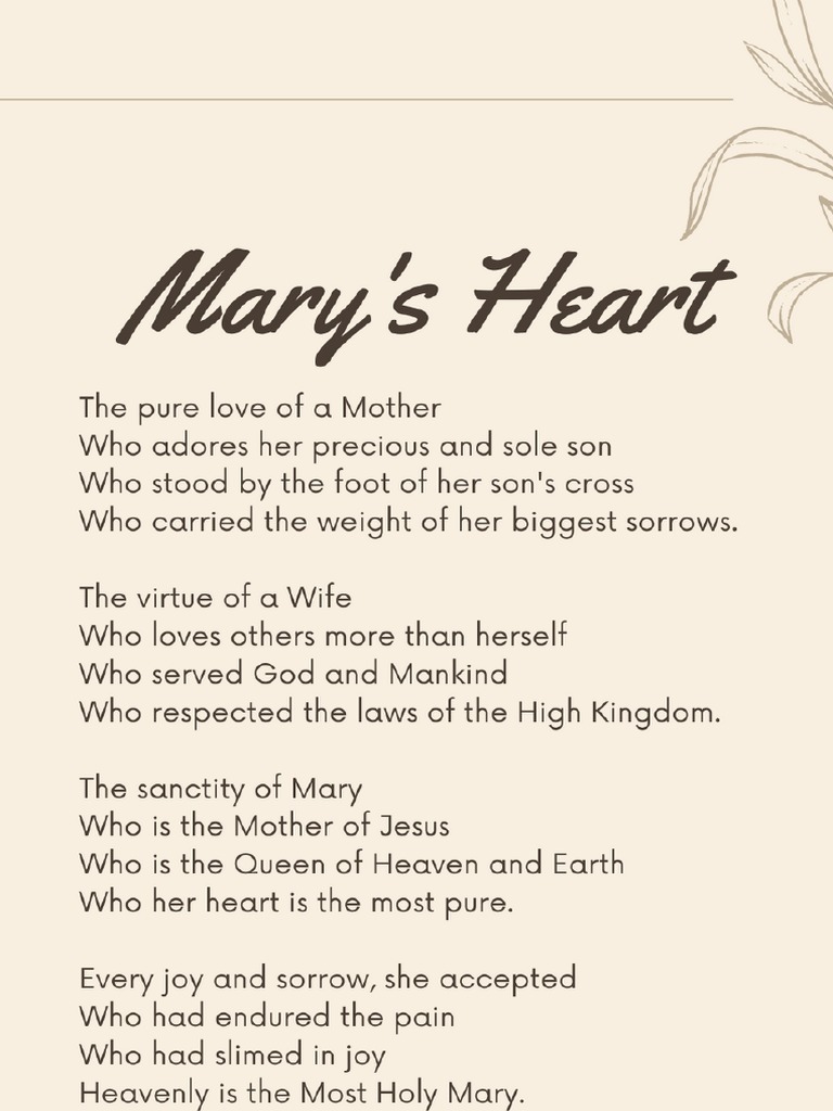 Poem Mary | PDF