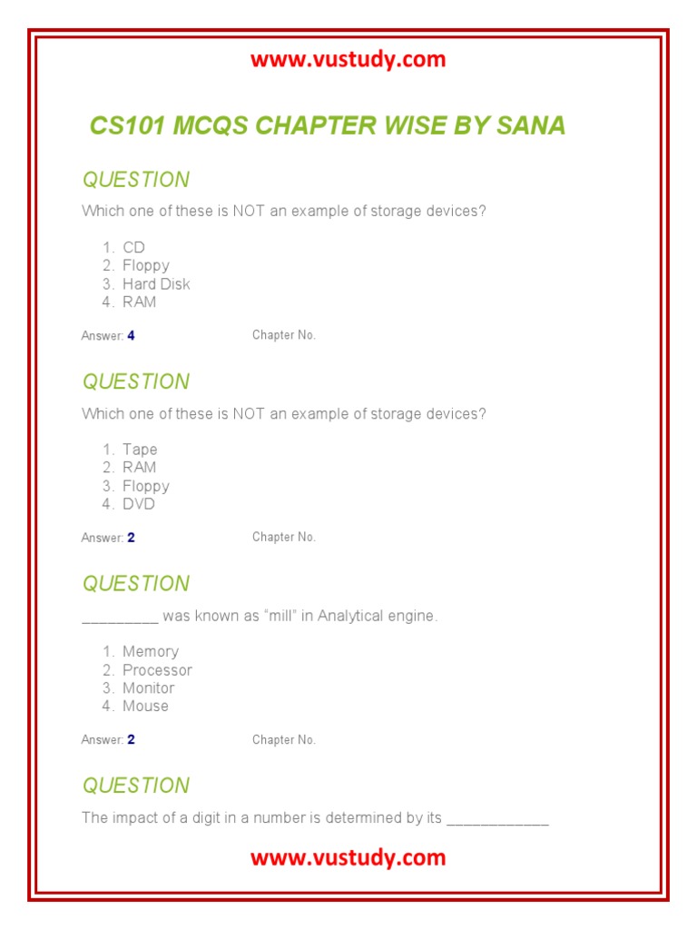 cs101 Solved Mcqs Chapter Wise by Sana | PDF | World Wide Web ... cs101 Solved Mcqs Chapter Wise by Sana | PDF | World Wide Web ...