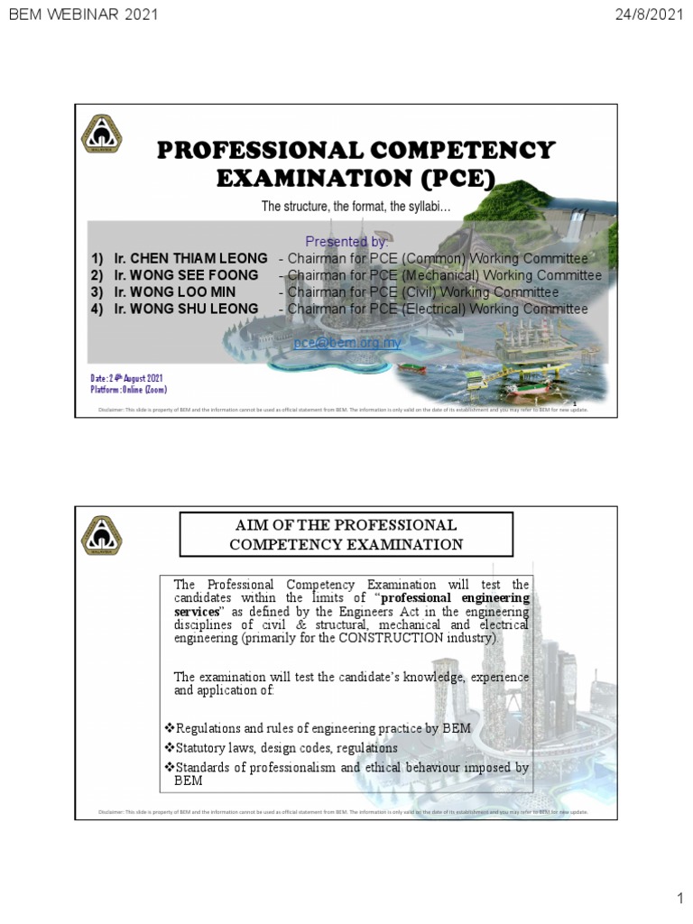 BEM PCE Exam Overview 2021 | PDF | Geotechnical Engineering