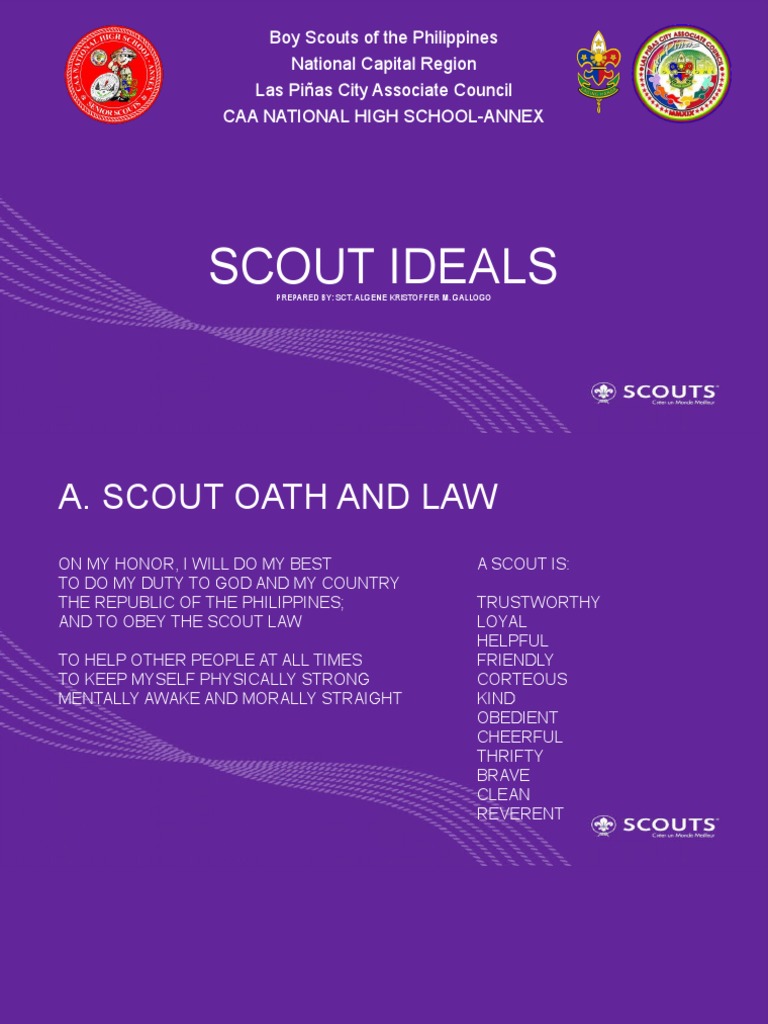 Scout Ideals by Algene | PDF | Scouting | Outdoor Recreation