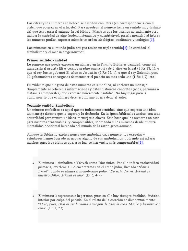 Significado de la Gematría Hebrea | PDF | Biblia | Moisés