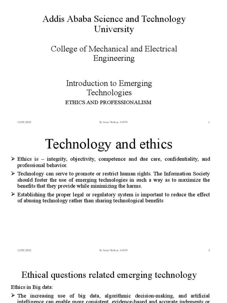 Ethics Tech Emerging Pdf Privacy Artificial Intelligence