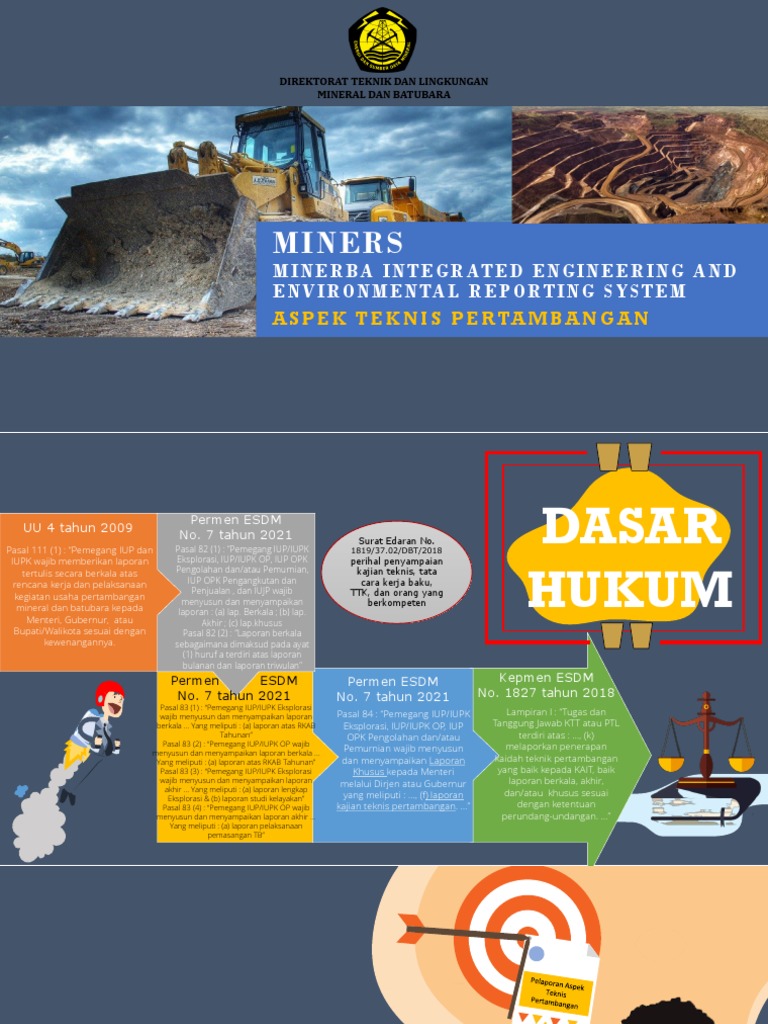 Paparan Miners Aspek Teknis Pertambangan | PDF
