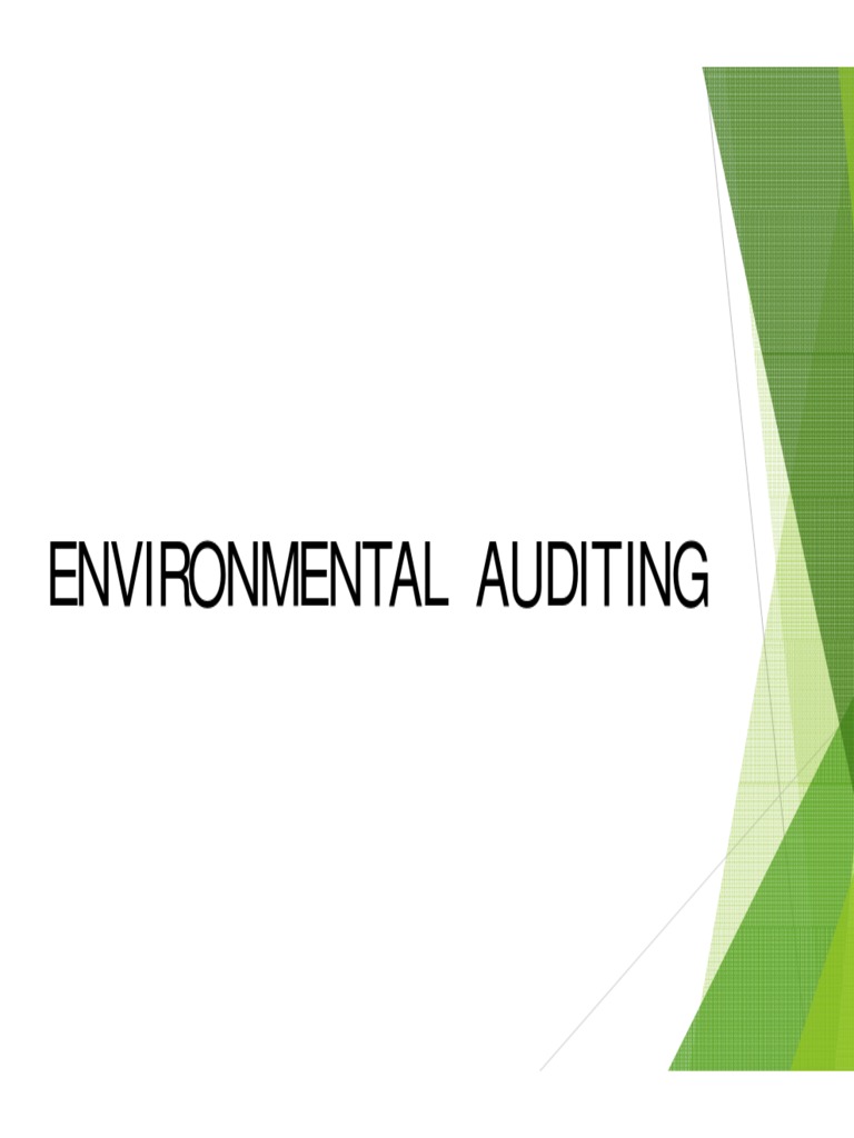 Environmental Auditing | PDF | Audit | Environmental Resource Management