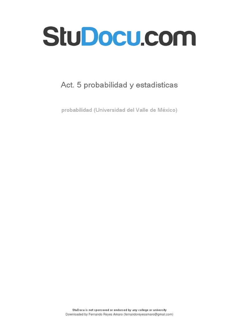 Act 5 Probabilidad y Estadisticas | PDF | Intervalo de confianza | Science