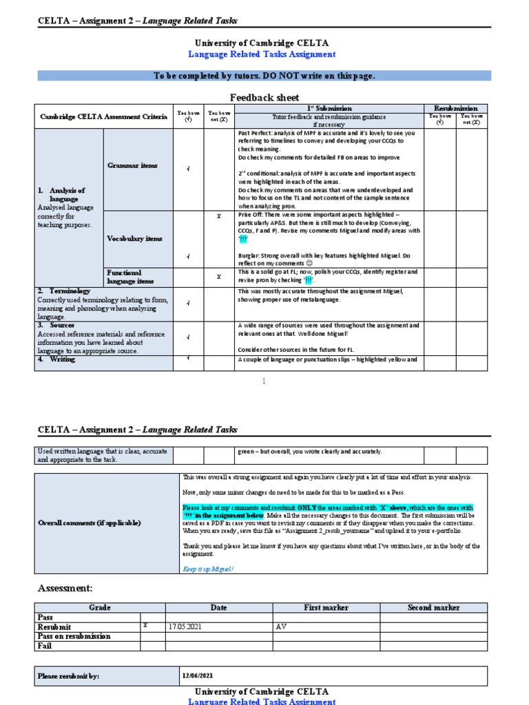 Assignment 2 - Resub - MiguelLaricoCondori | PDF | Verb | Noun