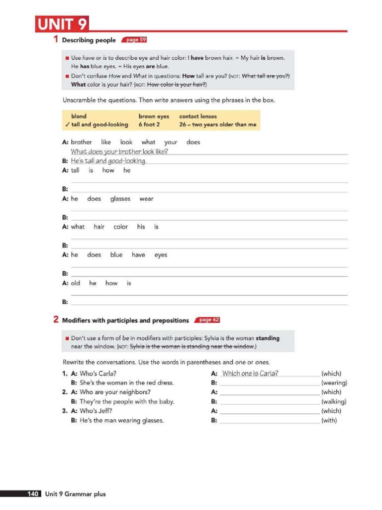 Unit 9 - Grammar - Interchange 5th Ed Level 1 | PDF